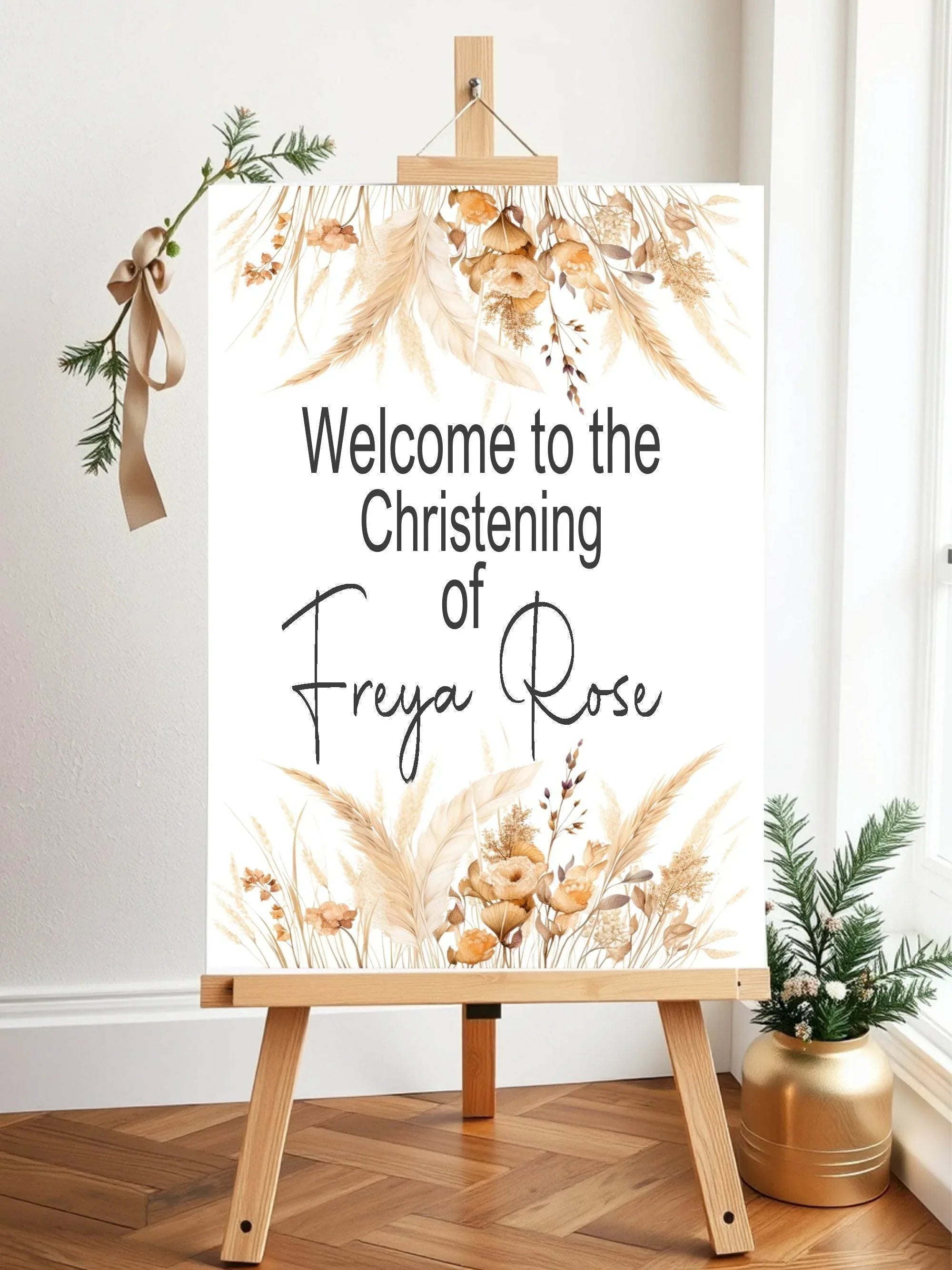 Boho Collection | Christening Signs – Larosier Prints