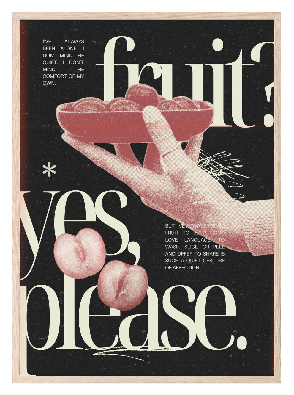 Fruit Yes Please Print | Kitchen Wall Art – Larosier Prints